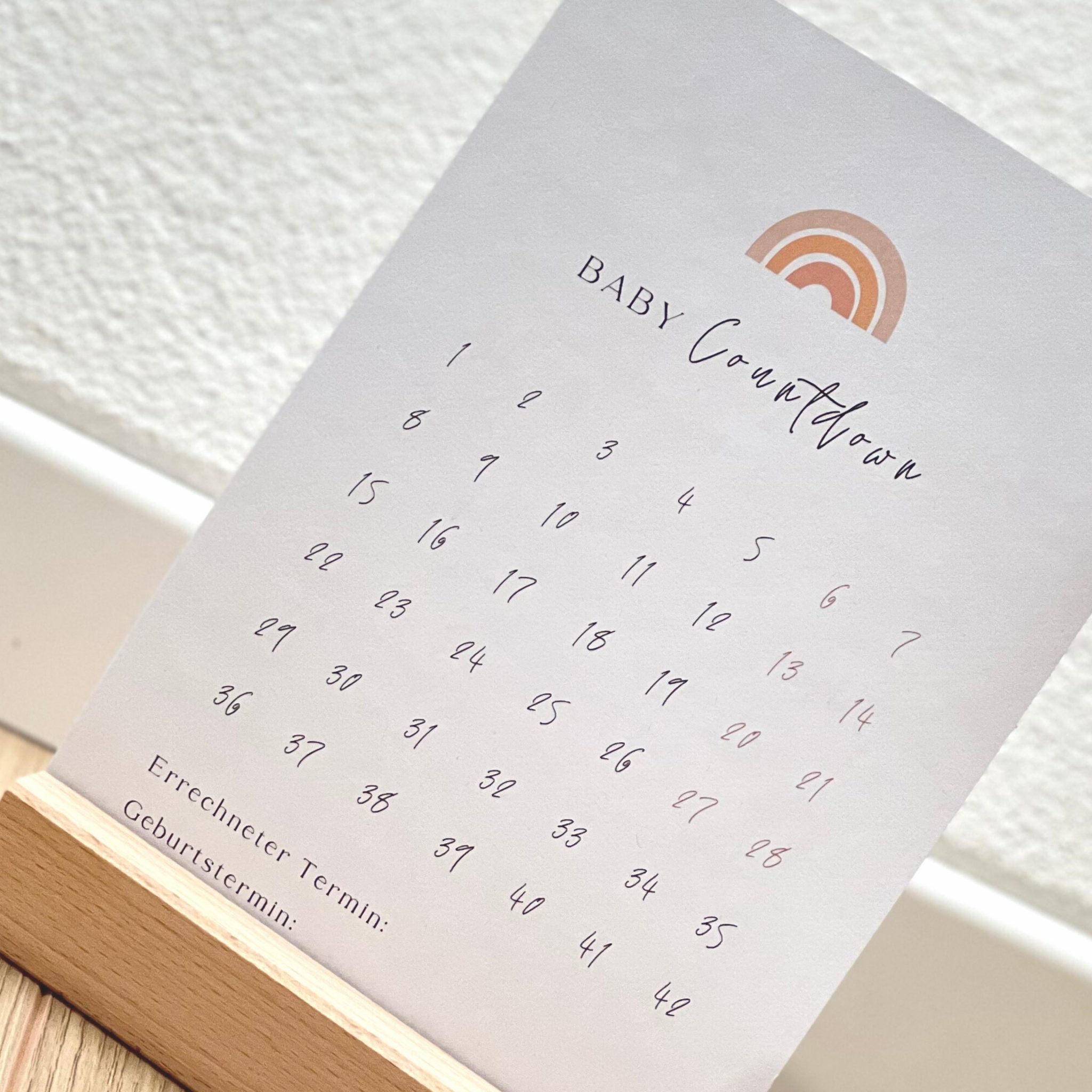 Babycountdown || Schwangerschaft Countdown - Zaubervilla